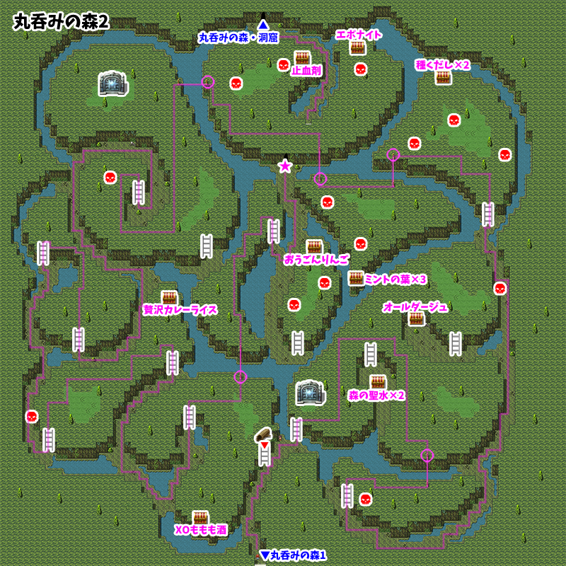 深淵の森RPG2攻略-攻略チャート（第三章）
