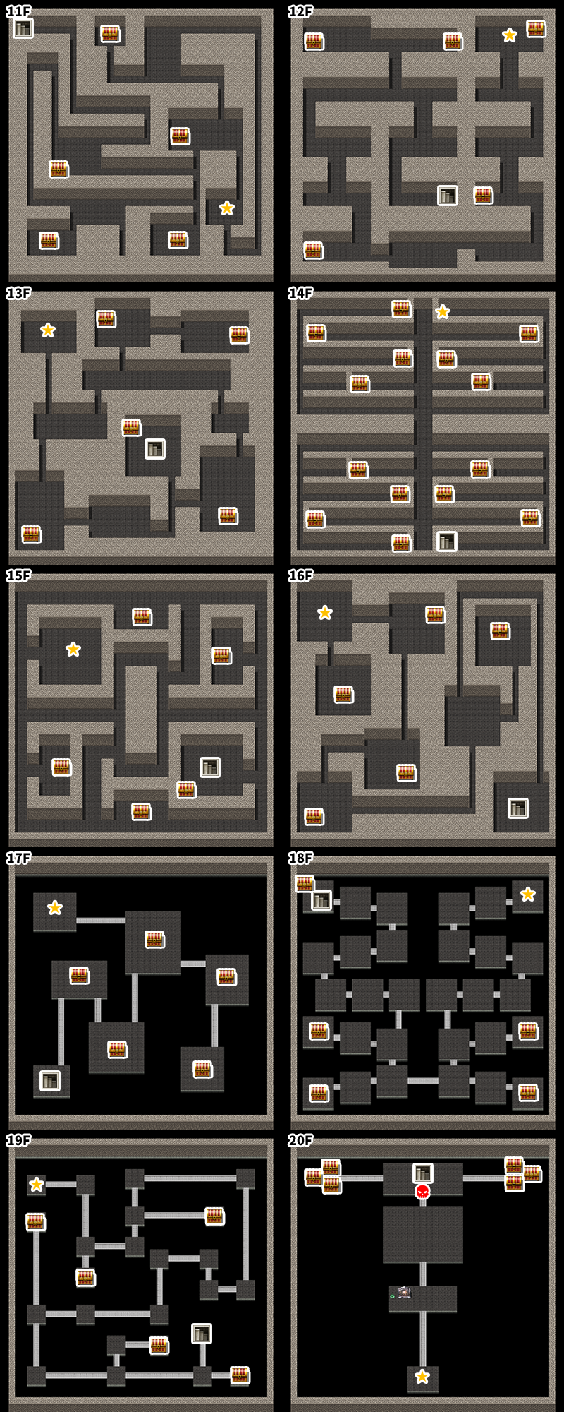 深淵の森RPG2攻略-攻略チャート（隠しダンジョン）