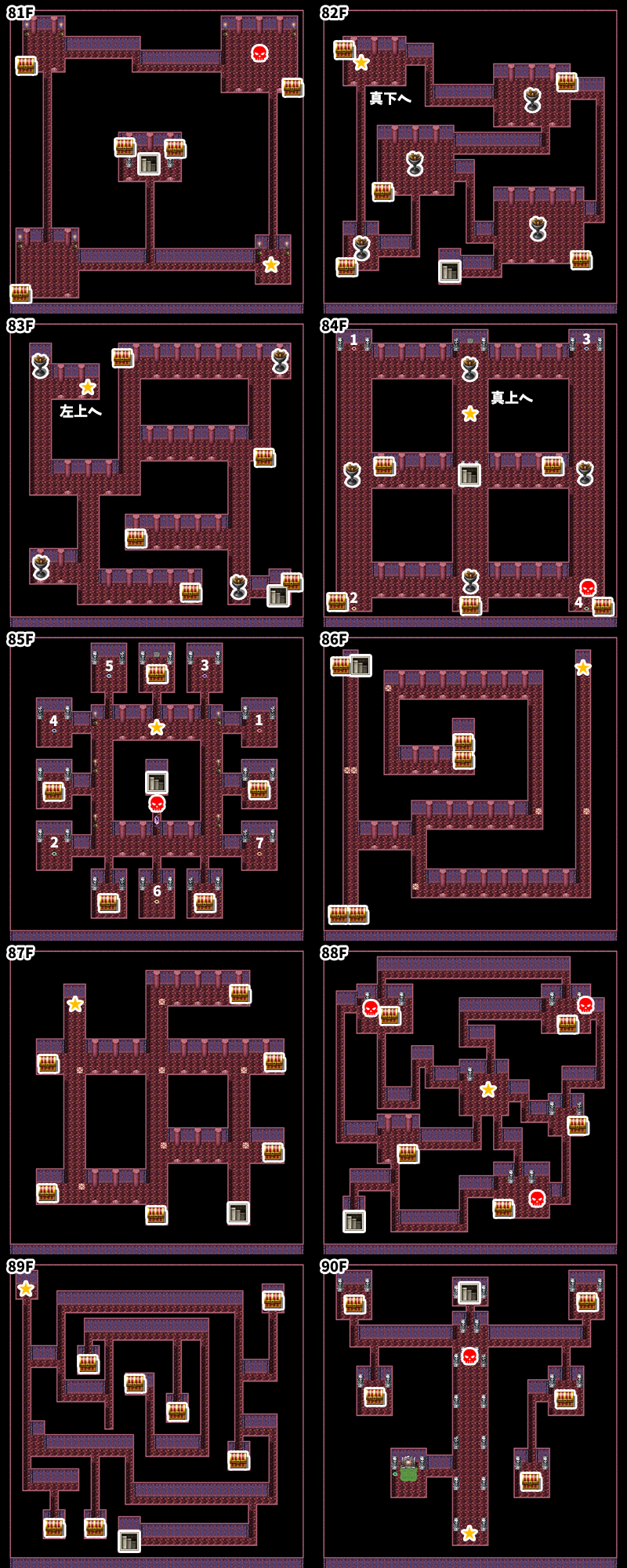 深淵の森RPG2攻略-攻略チャート（隠しダンジョン）